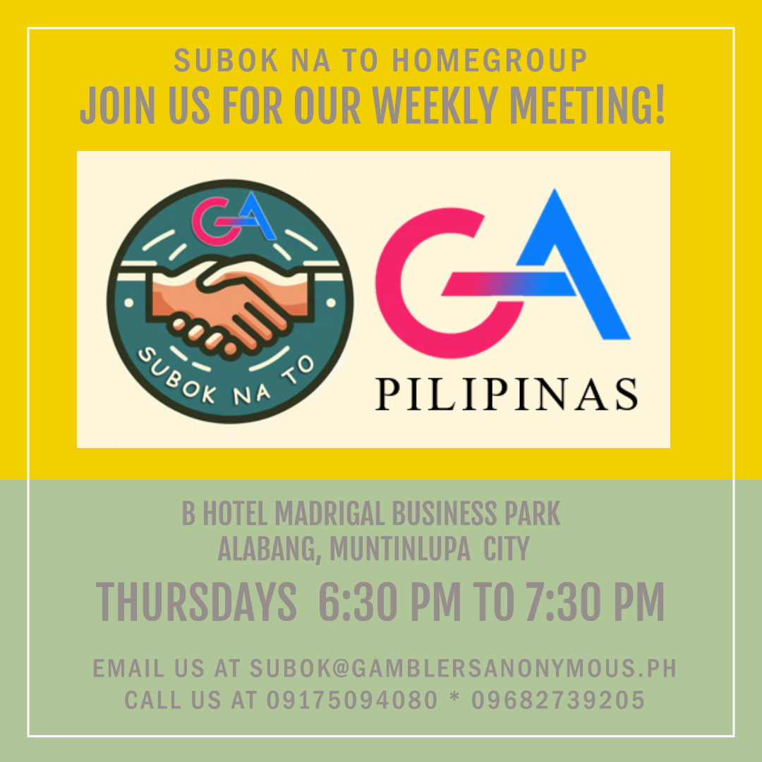 MEETINGS - SUBOK NA TO HOME GROUP-GA PHILIPPINES